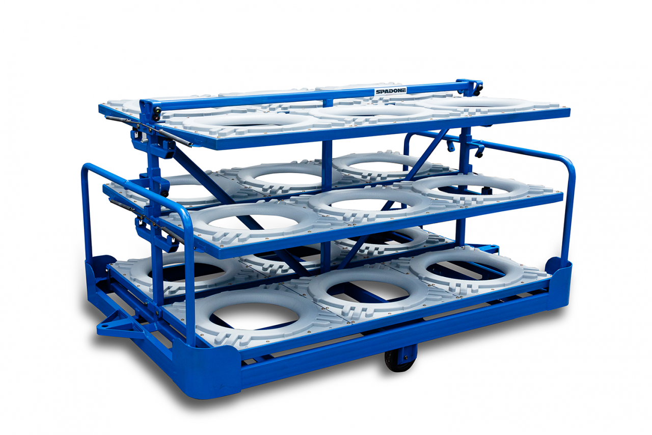 Green Tire Trucks - Spadone: Tire Machinery, Guillotines, Trucks